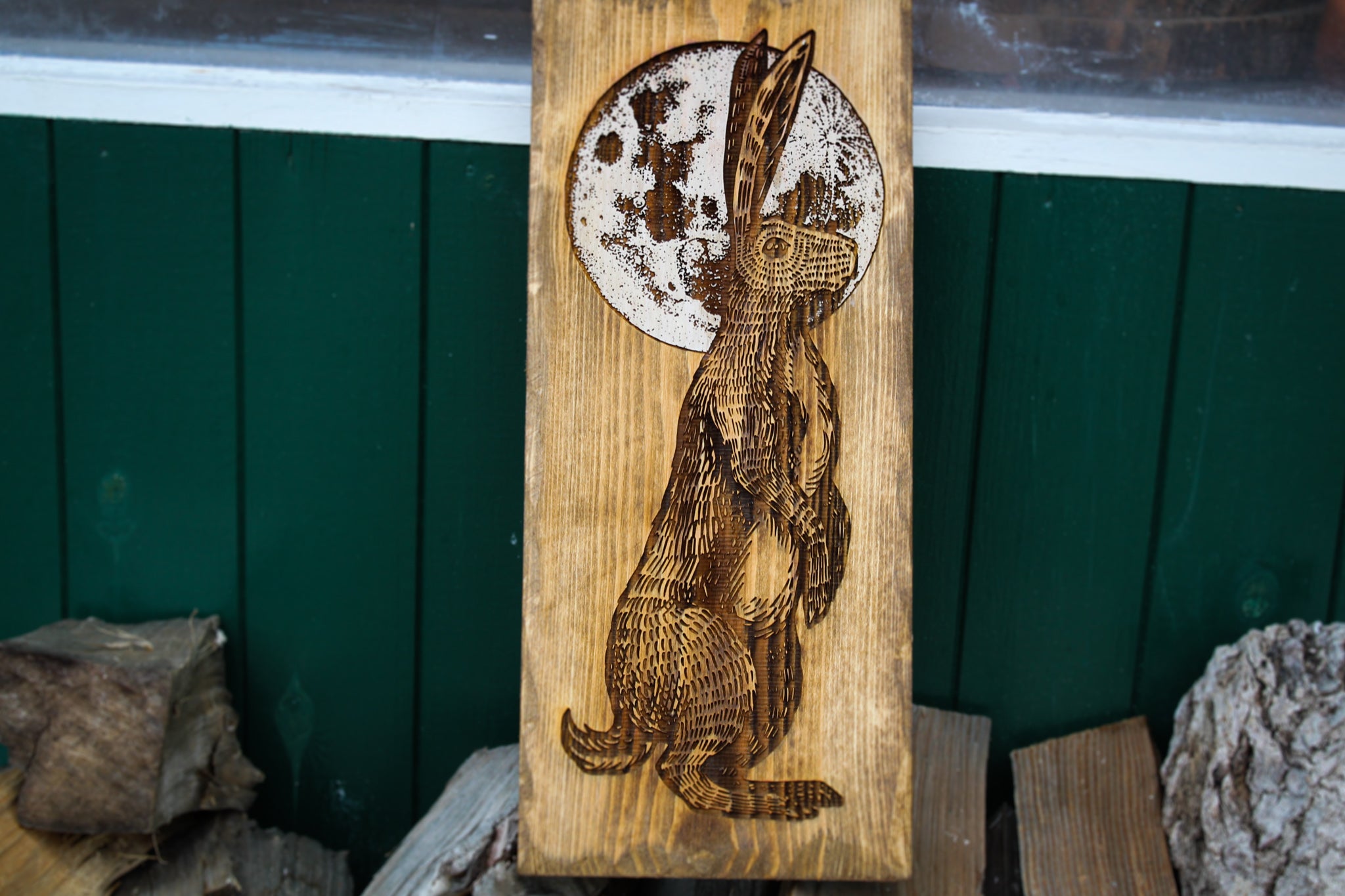 Hare and Moon Sign – The Dribbly Yak Company